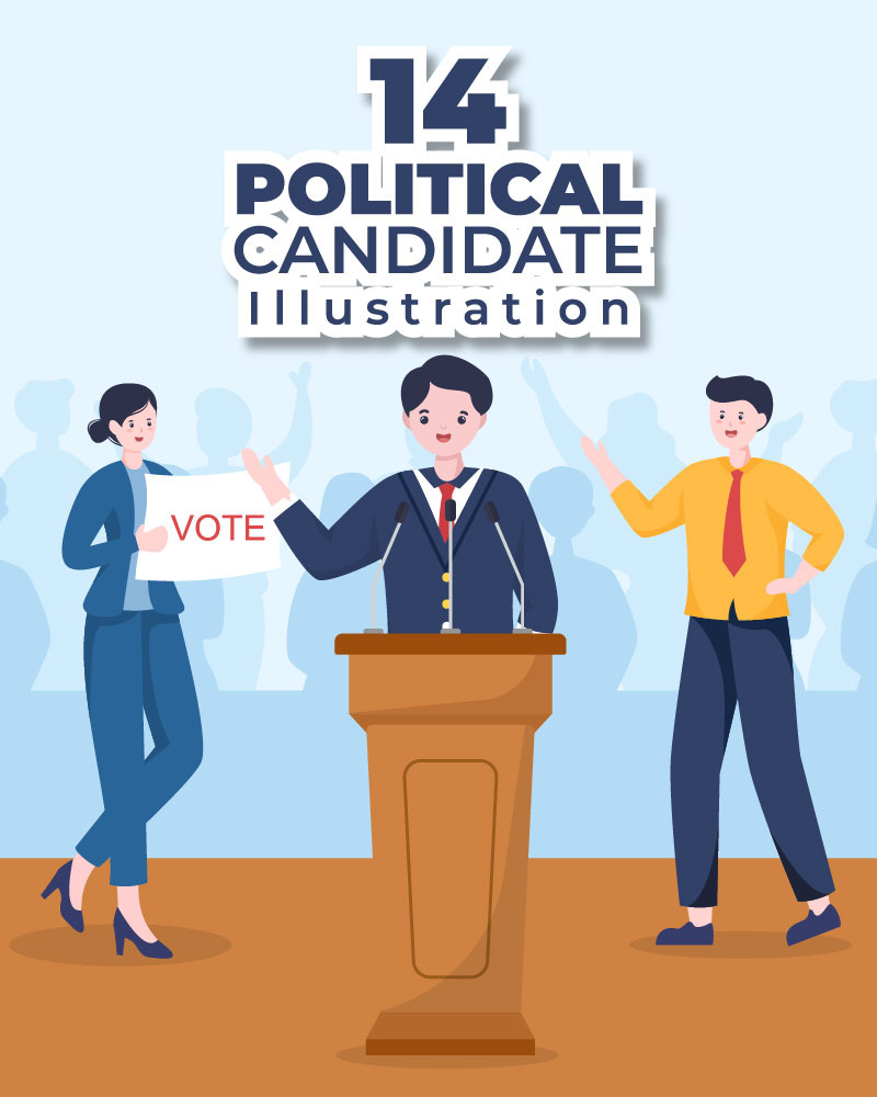 14 Political Candidate Design Illustration - TemplateMonster