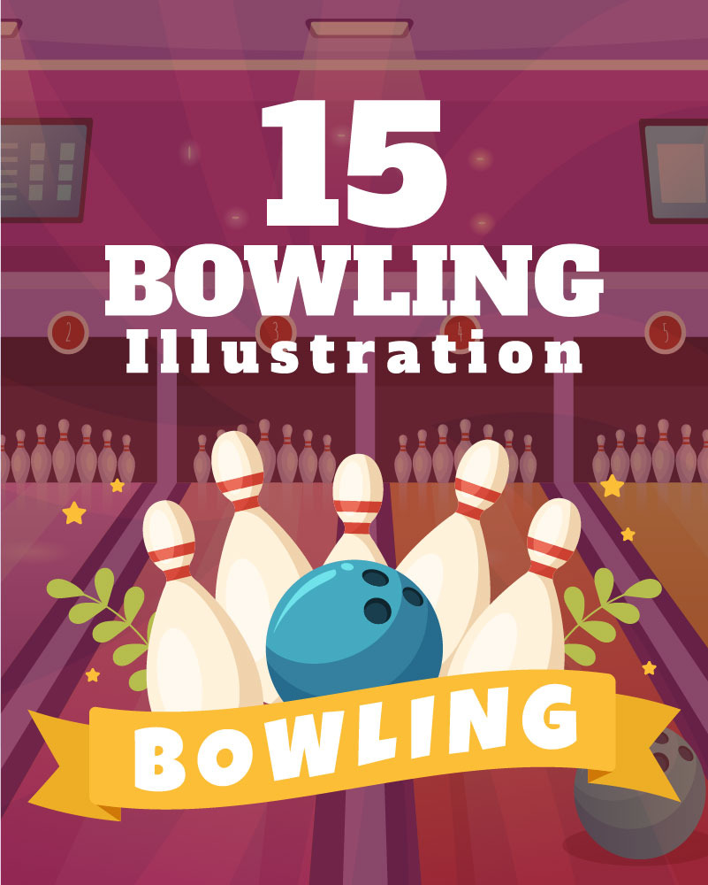 15 Bowling Game Illustration #268689 - TemplateMonster