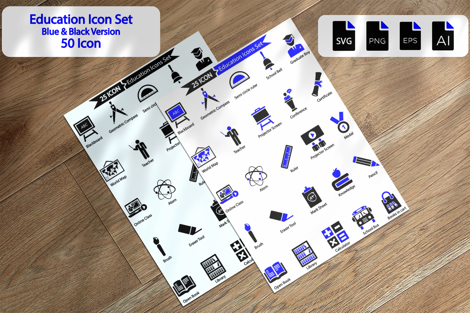 50 Premium Education Icon Pack #268633 - TemplateMonster