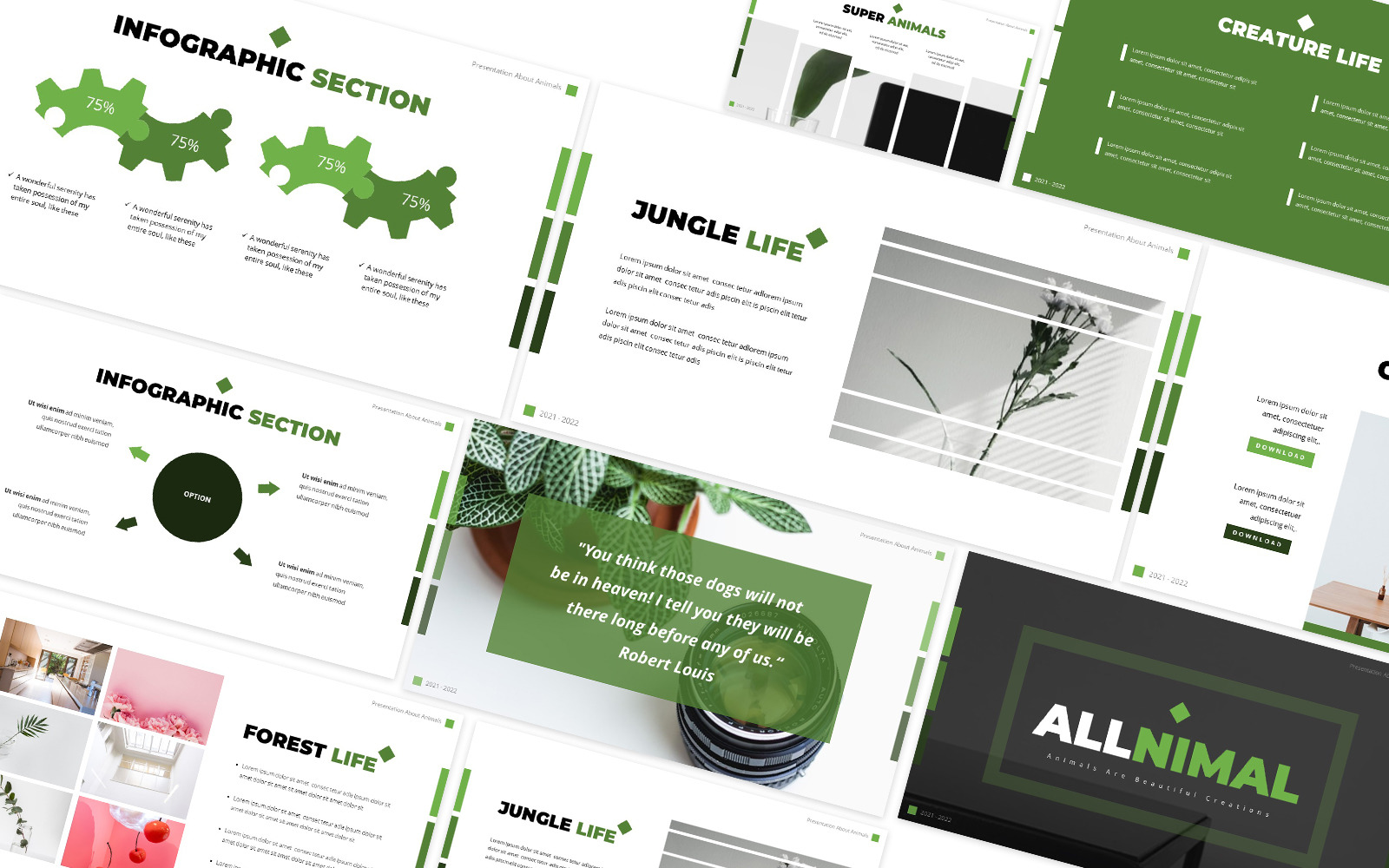 Modello PowerPoint Animali #268805 - TemplateMonster