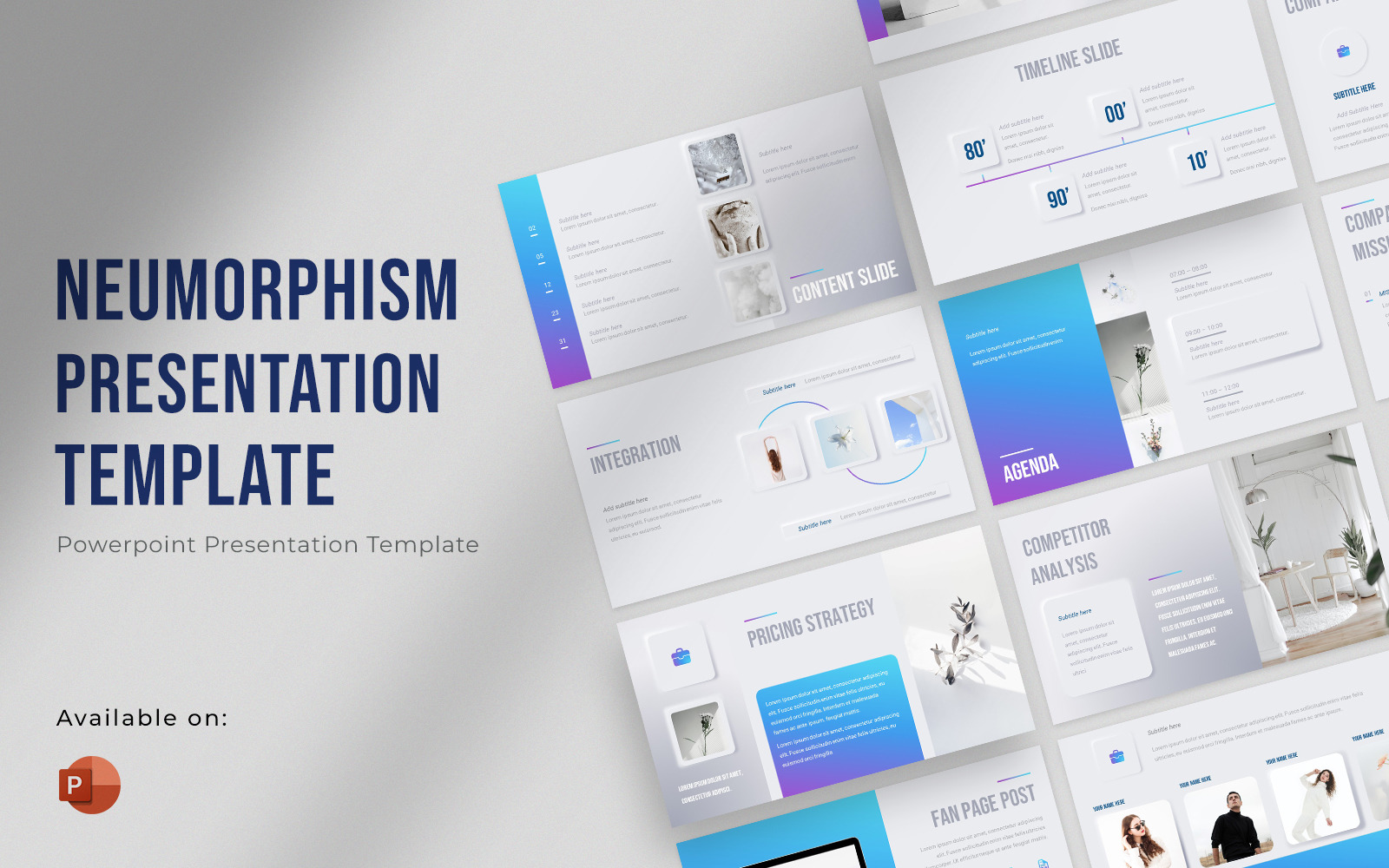 Neumorphism Powerpoint Presentation Template