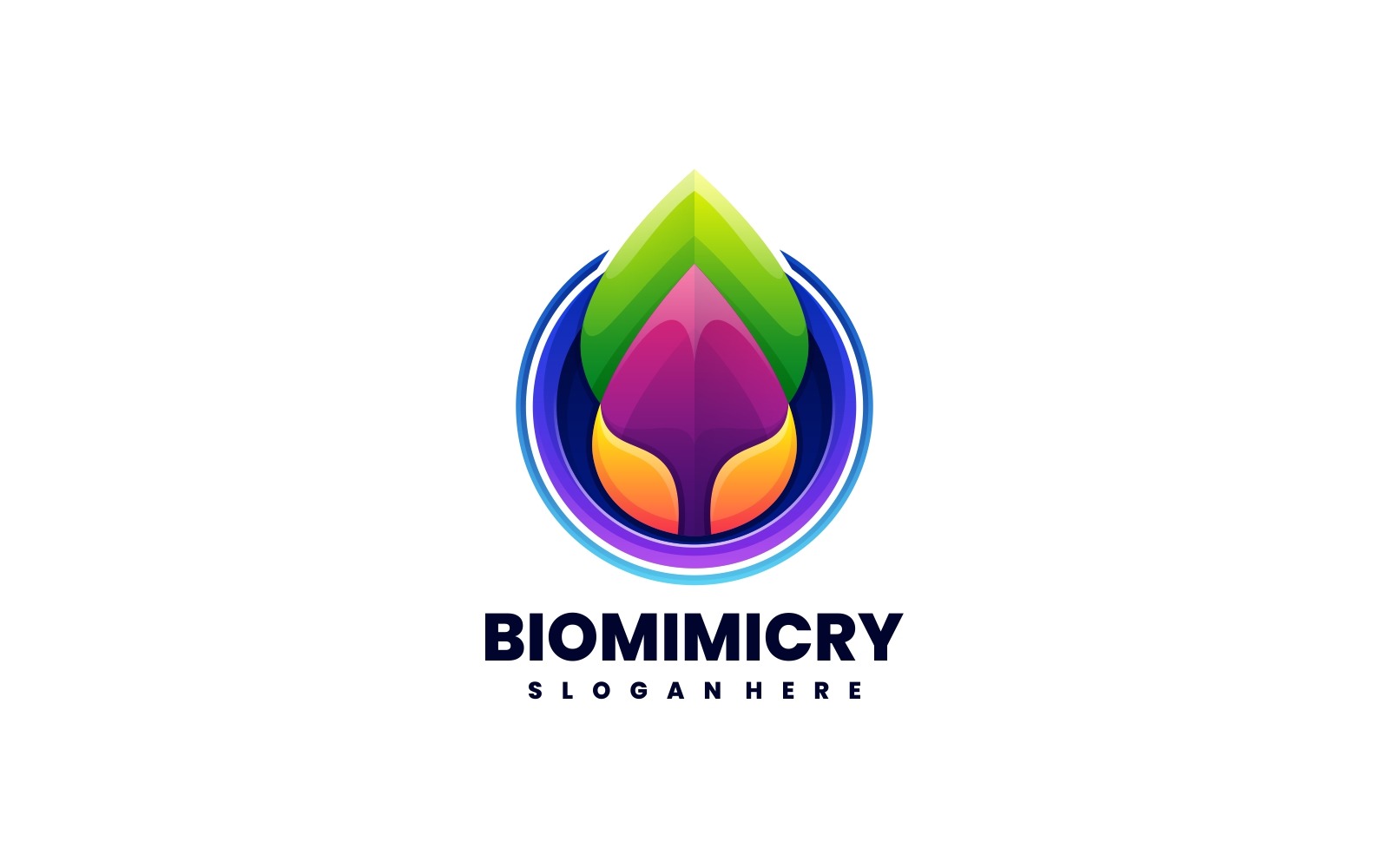 Biomimicry Gradient Logo Template #269262 - TemplateMonster
