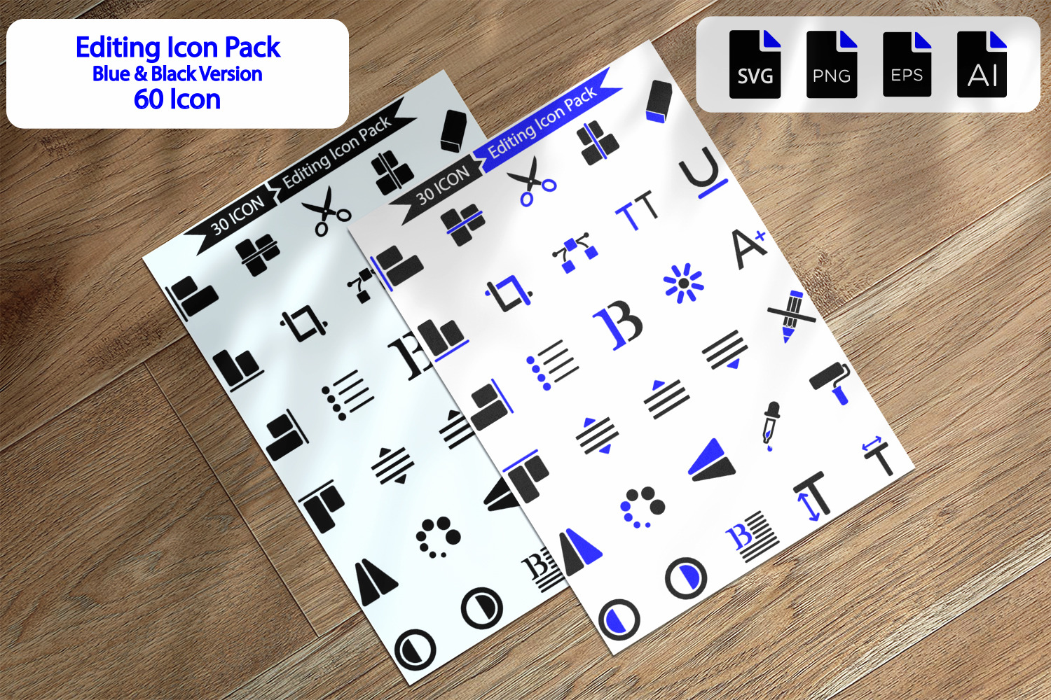 60 Premium Editing Icon Pack #269570 - TemplateMonster