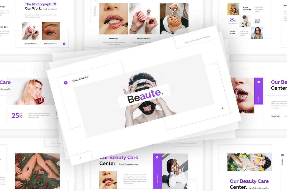 Beaute - Beauty Care Powerpoint #269797 - TemplateMonster