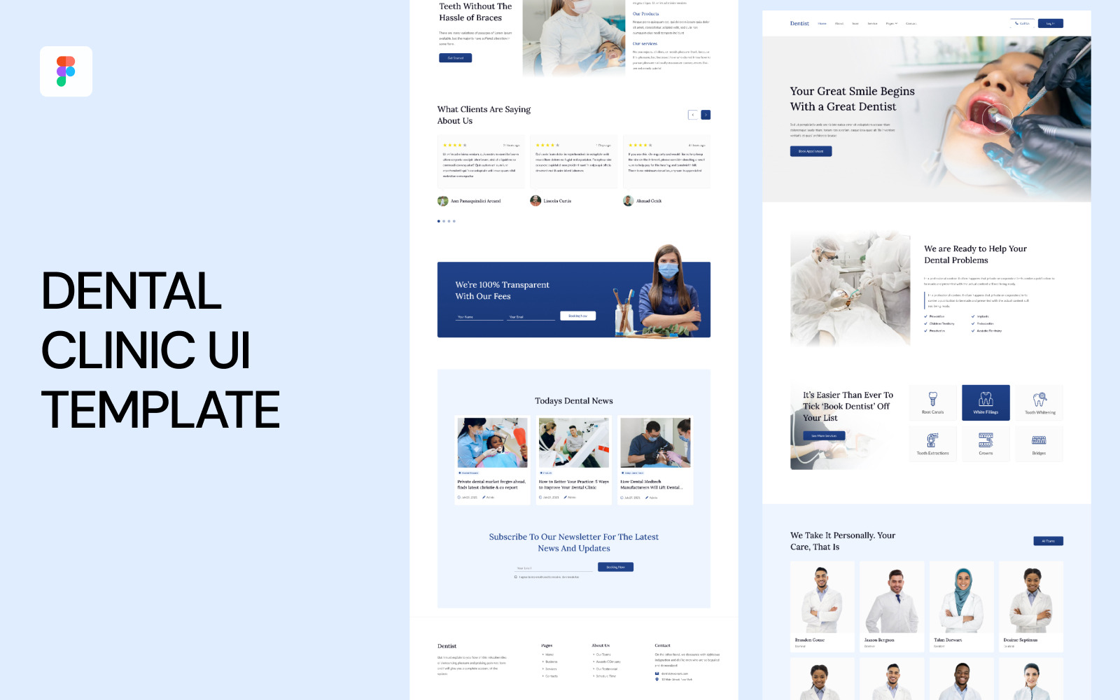 Dental Clinic UI Template #269780 - TemplateMonster