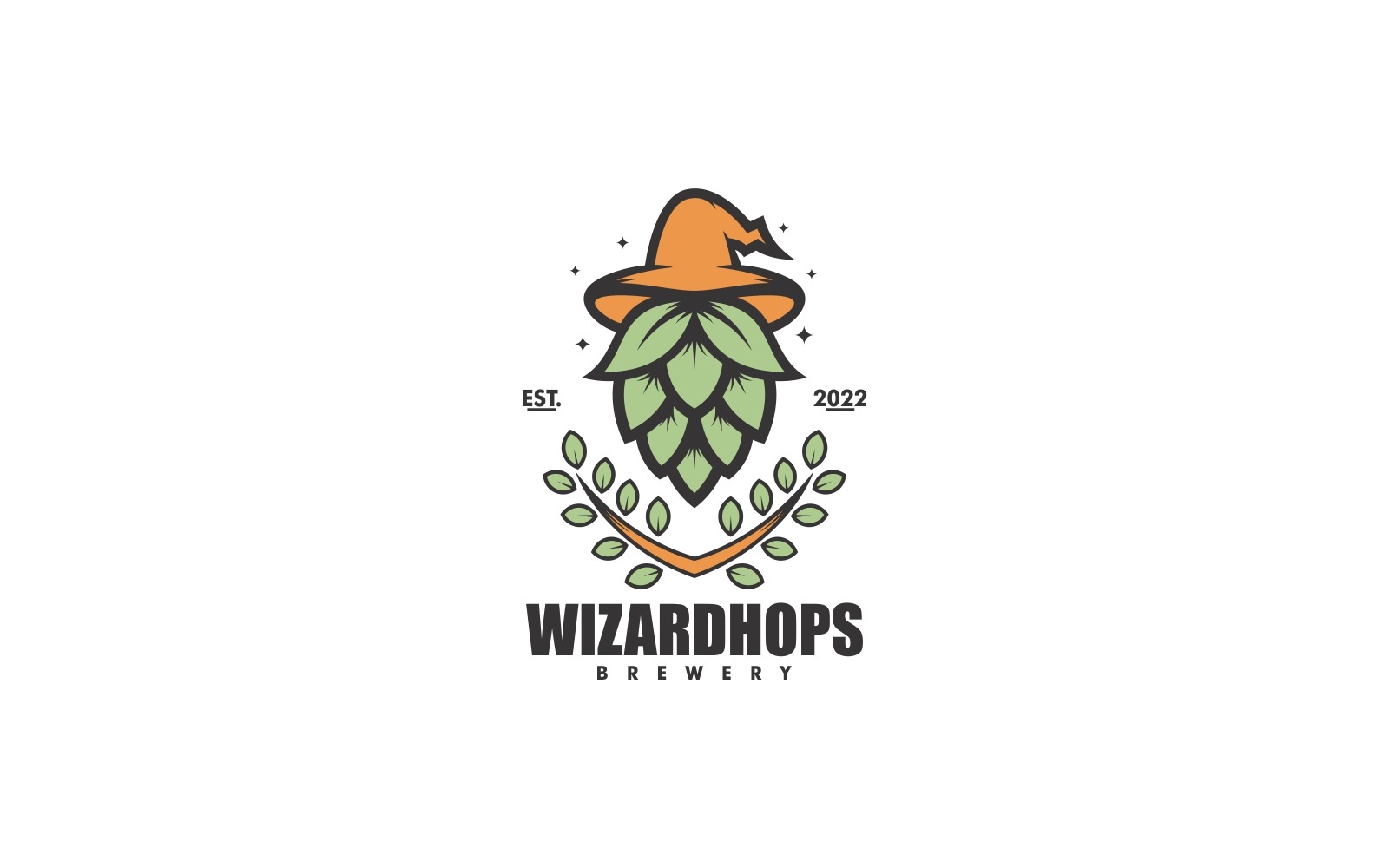 Wizard Hops Simple Mascot Logo #269880 - TemplateMonster