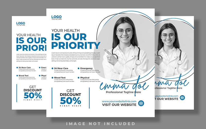 Medical Health Creative Social Media Post - TemplateMonster