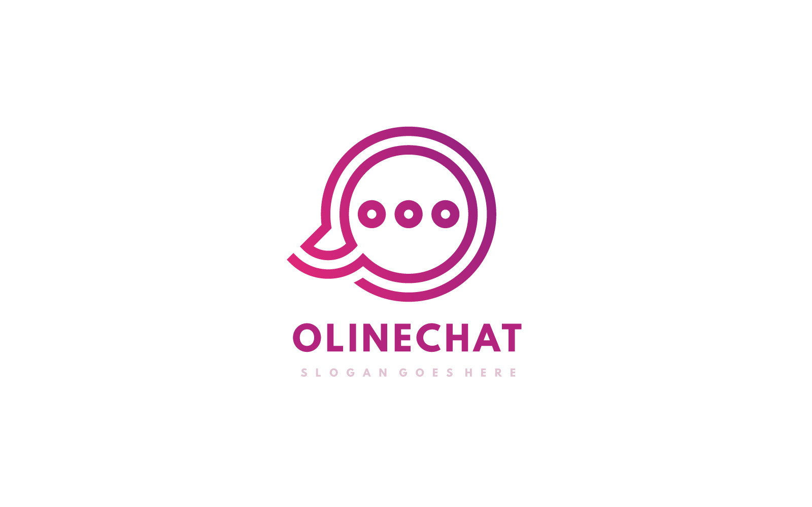 Online Chat Logo Template #270657 - TemplateMonster