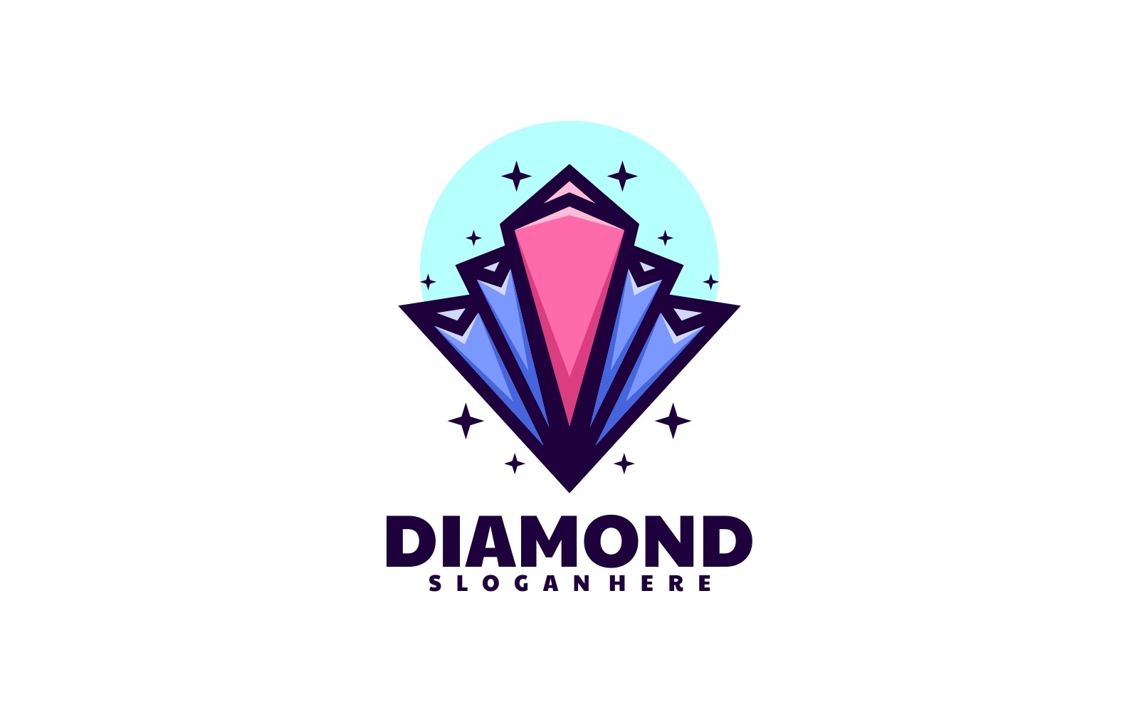 Diamond Simple Logo Template #270705 - TemplateMonster