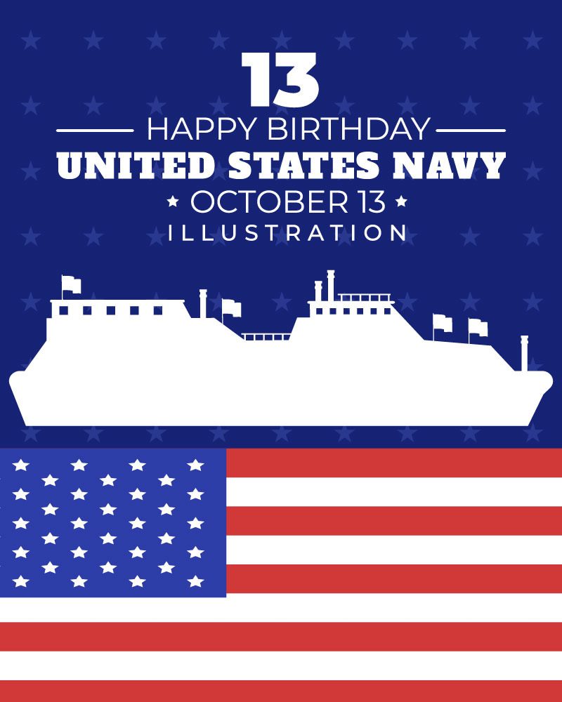 13 U.S. Navy Birthday Illustration #270864 - TemplateMonster