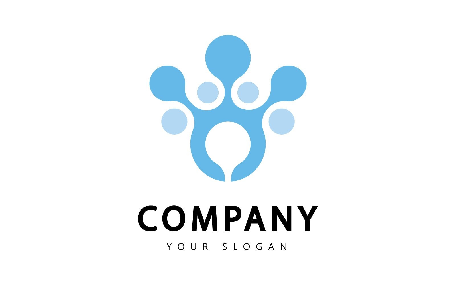 Science laboratory sign Abstract blue turquoise color science logo ...