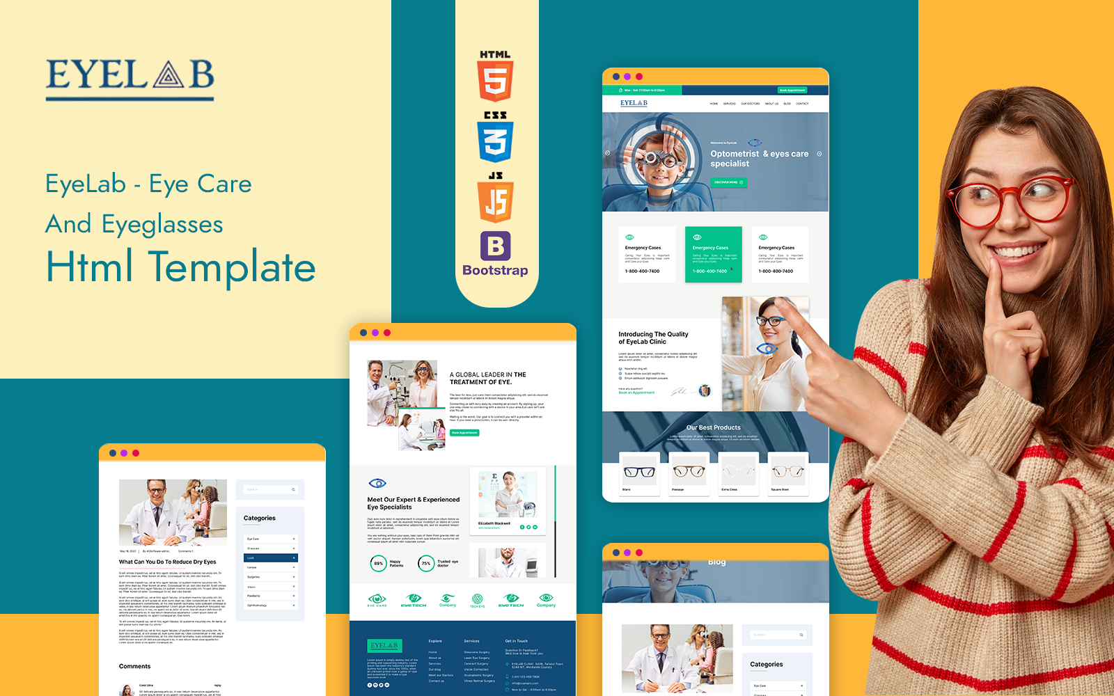 EyeLab - Eye Care HTML Theme #271098 - TemplateMonster