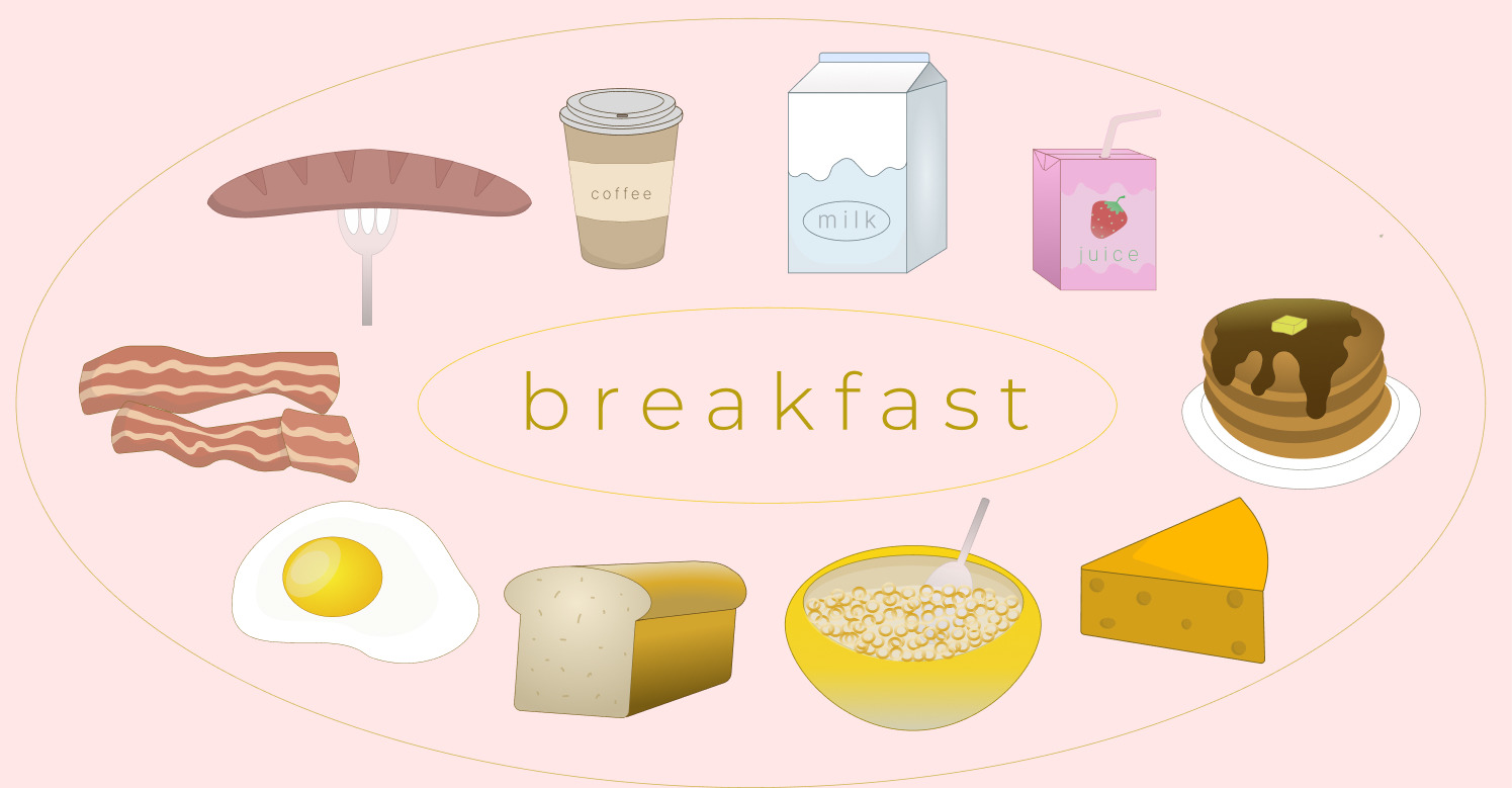 Breakfast Foods, 10 Vector Images for Designing Websites, Business ...