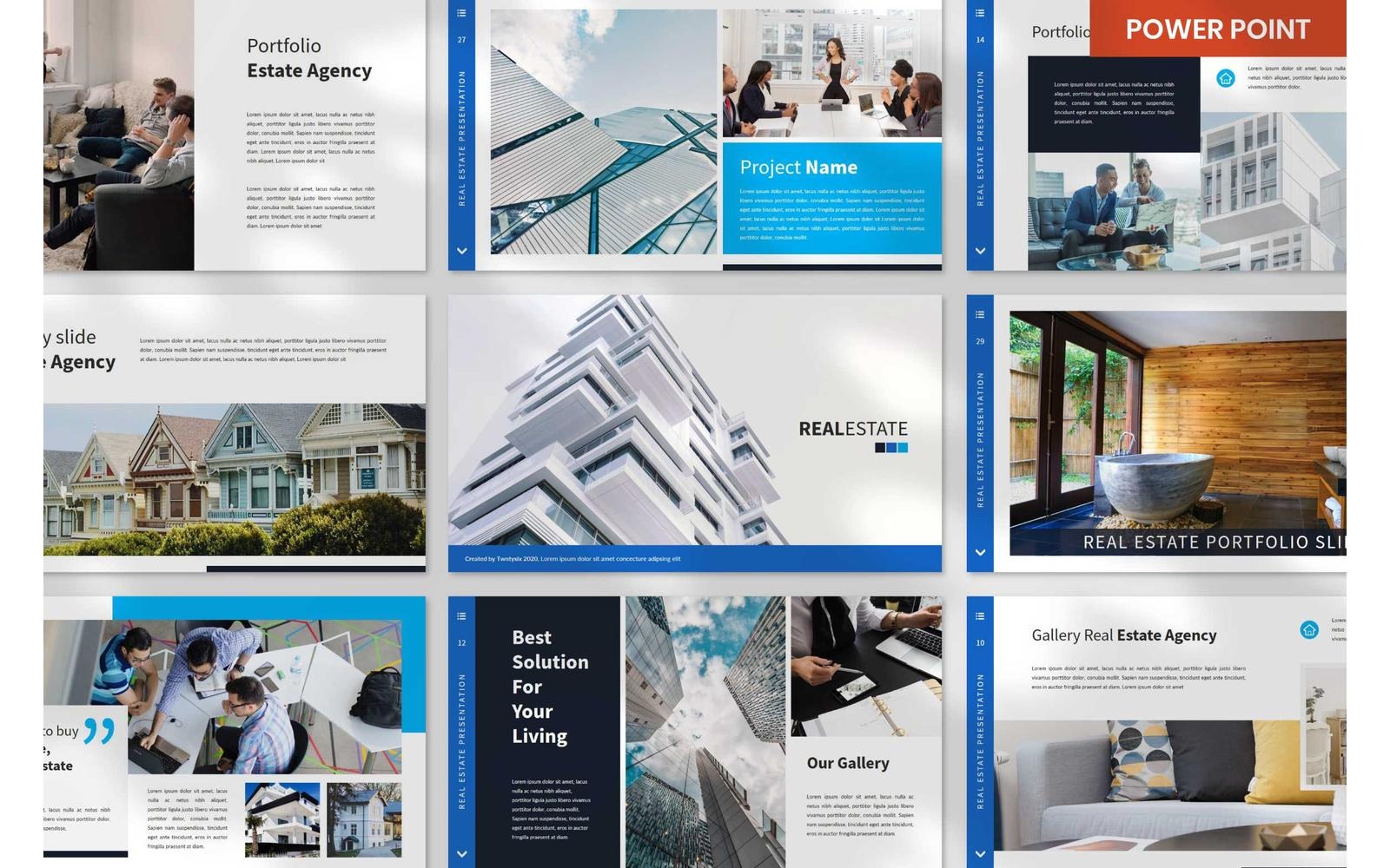 Real Estate Powerpoint Presentation Templates