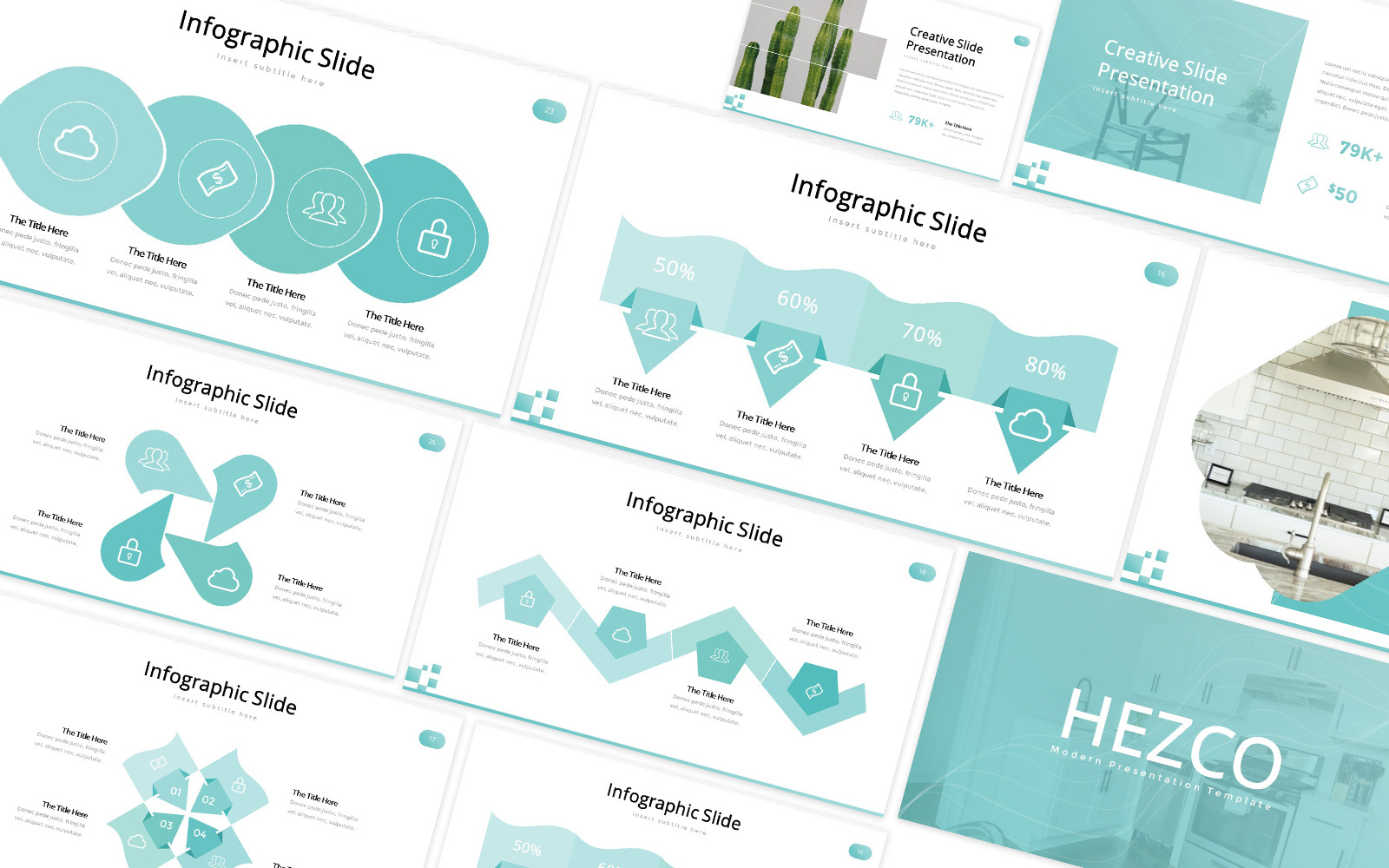 Modelo de Powerpoint Moderno Hezco #272689 - TemplateMonster