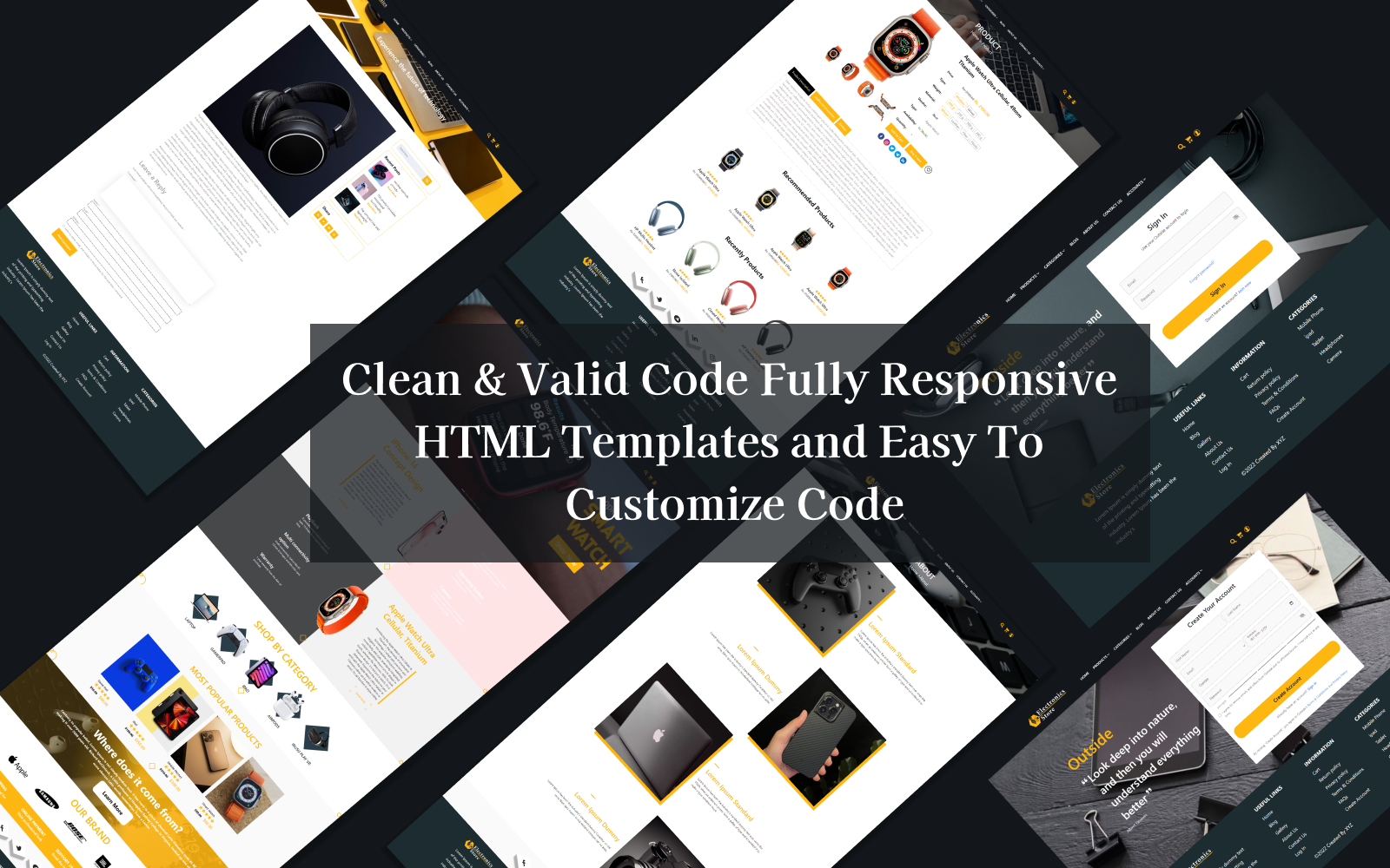 Electronics Store HTML5 Responsive Template - TemplateMonster