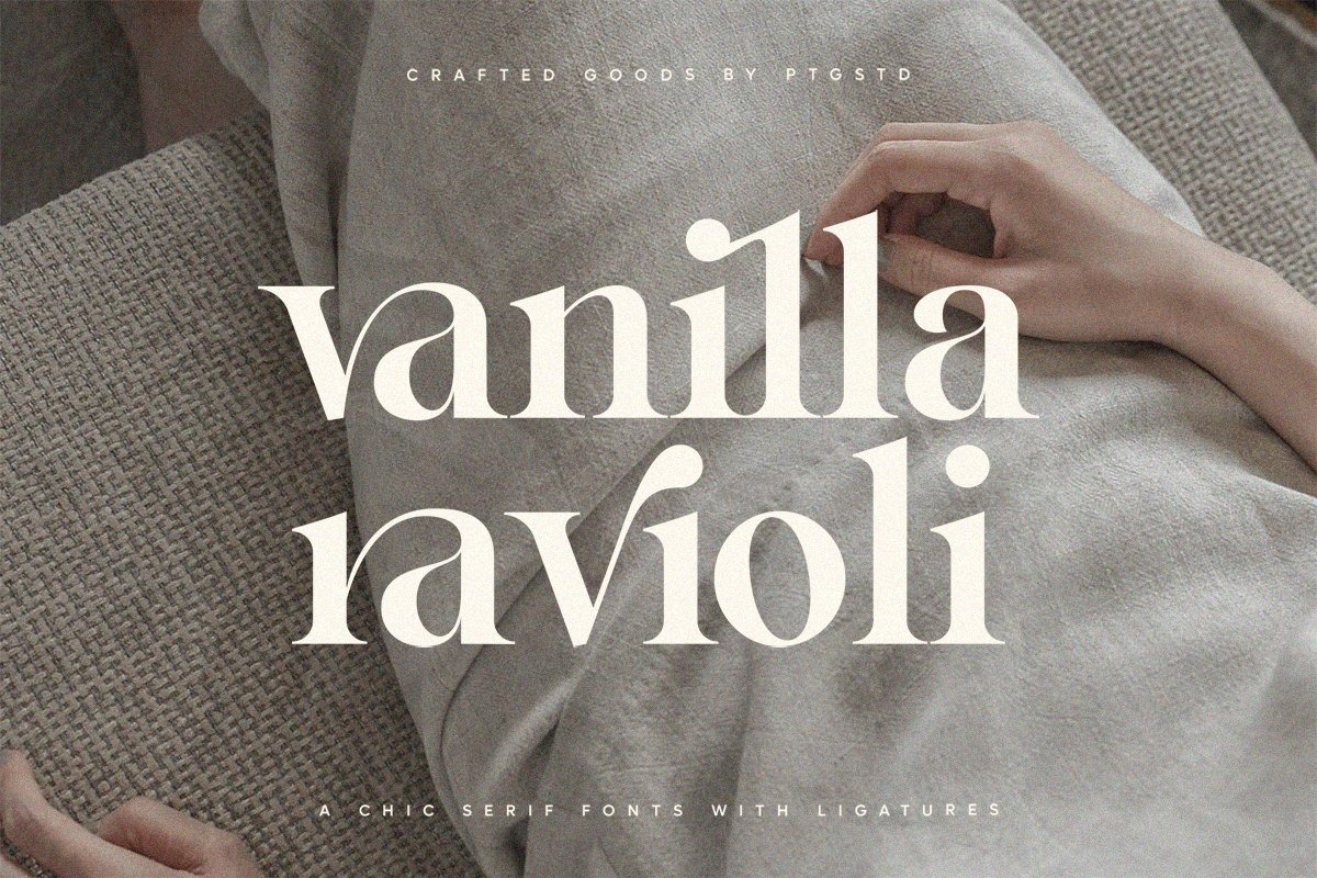 Vanilla Ravioli | Chic Ligature Font - TemplateMonster