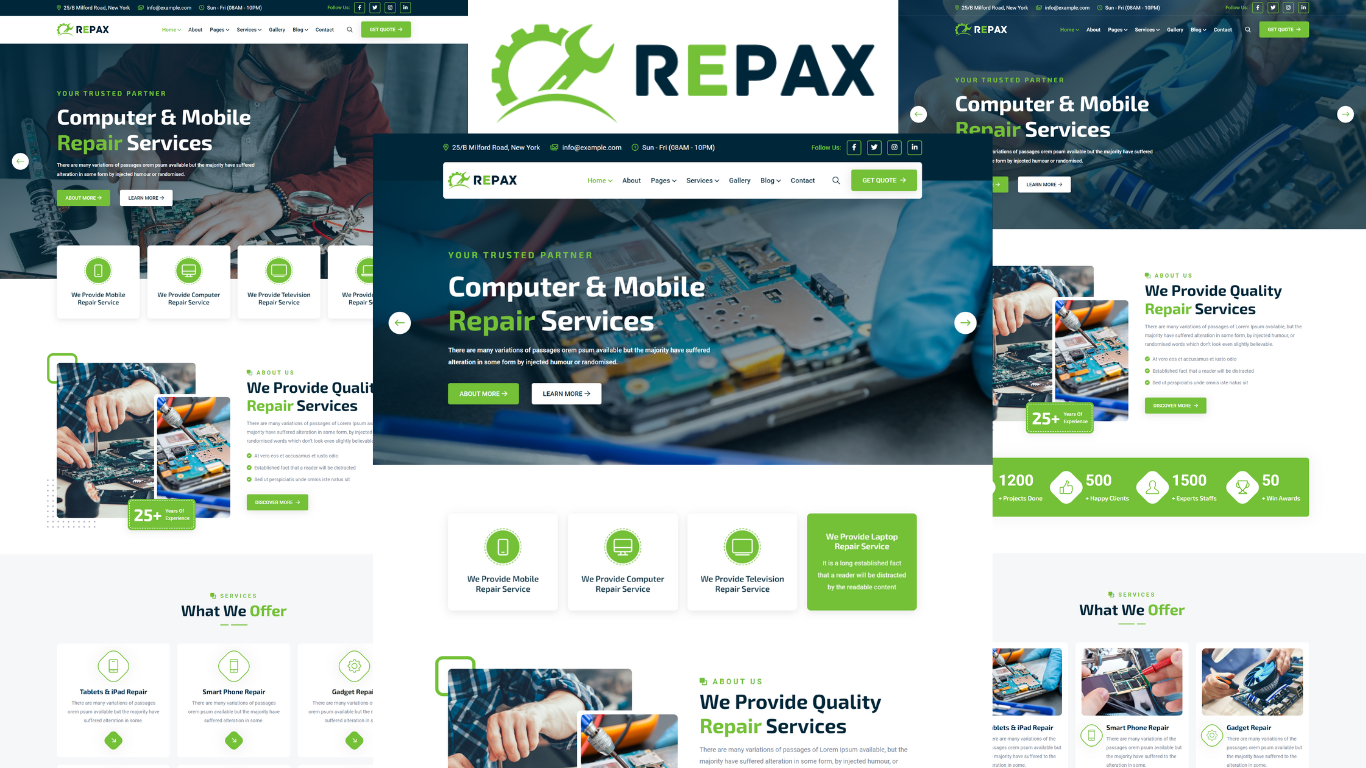 Repax - Computer And Mobile Repair HTML5 Template