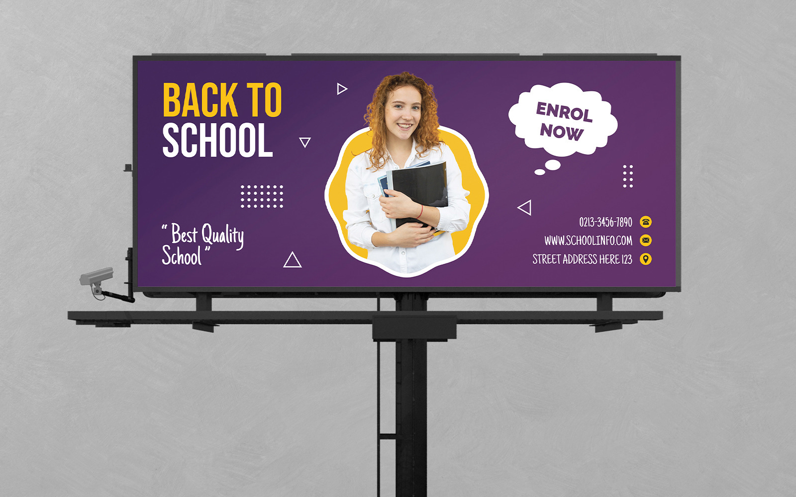 School Billboard Design Templates #275411 - TemplateMonster