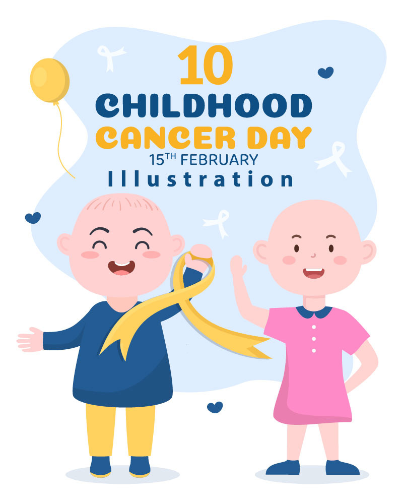 10 International Childhood Cancer Day Illustration