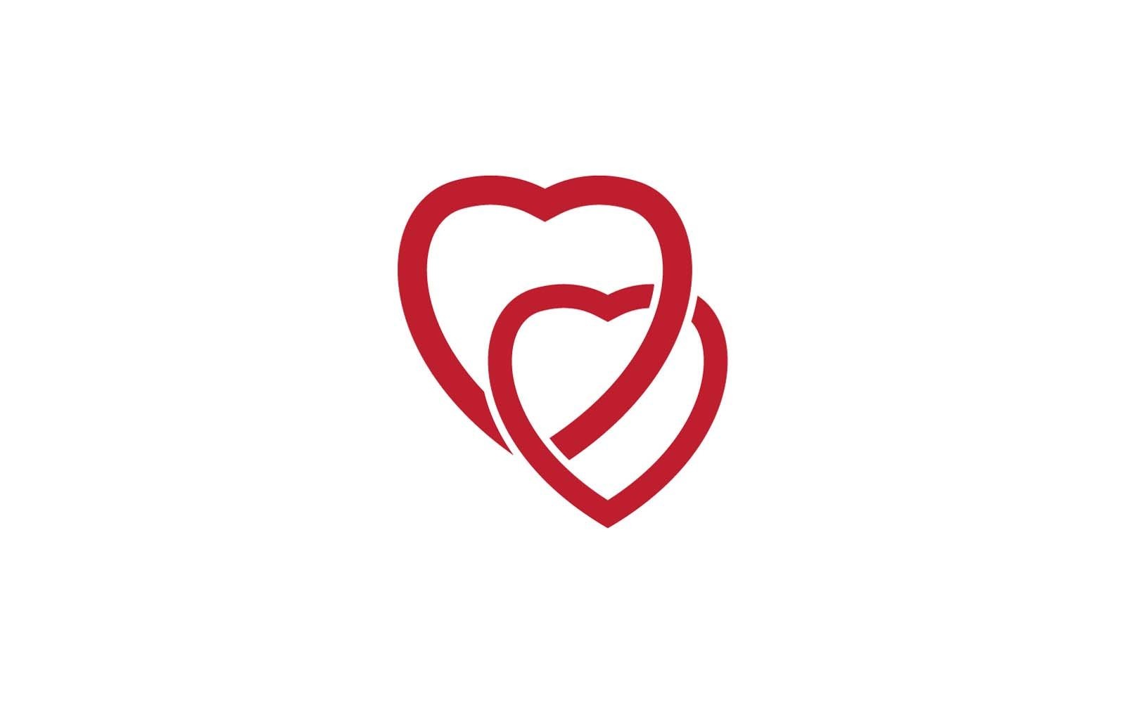 Love Heart Red Logo And Symbol 16 #276495 - TemplateMonster
