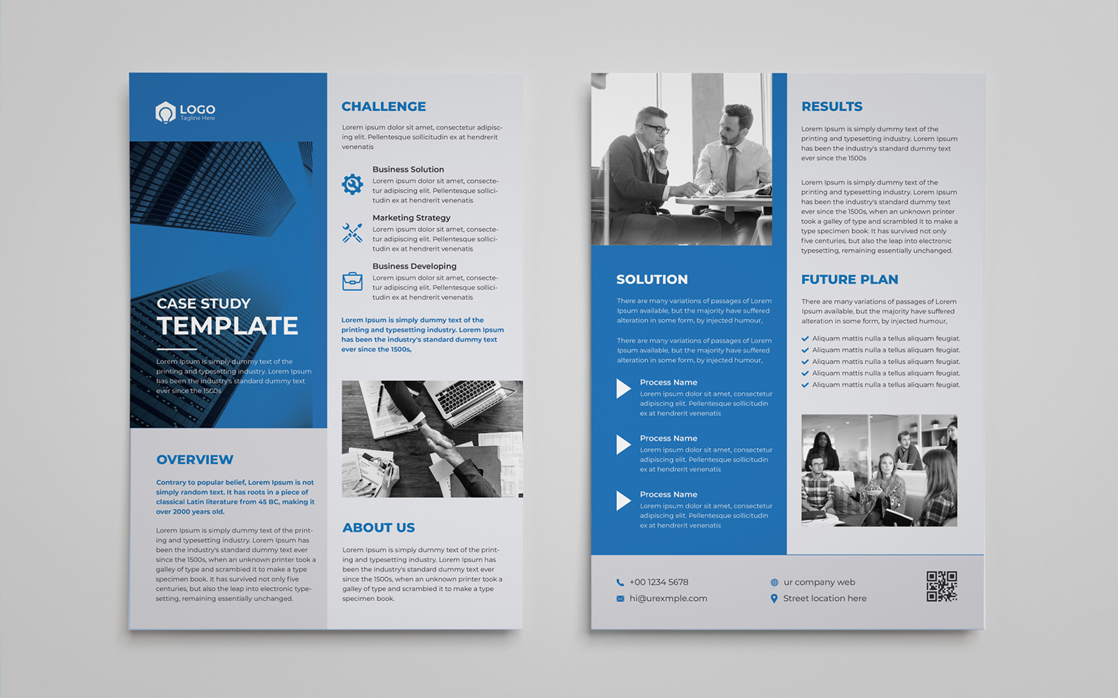 Corporate Creative Case Study Template - TemplateMonster