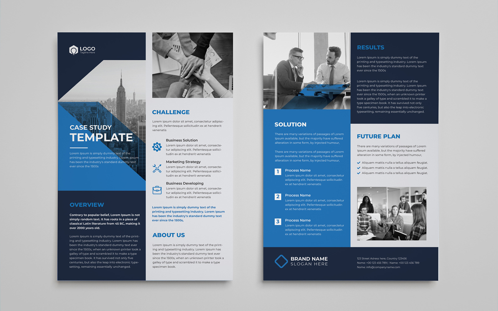Modern Corporate Case Study Template Design - TemplateMonster