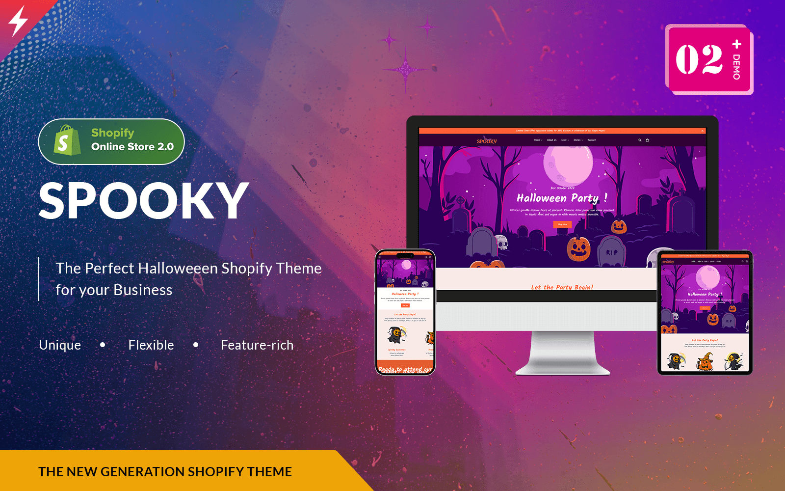 Spooky - Halloweeen Shopify Theme #276942 - TemplateMonster