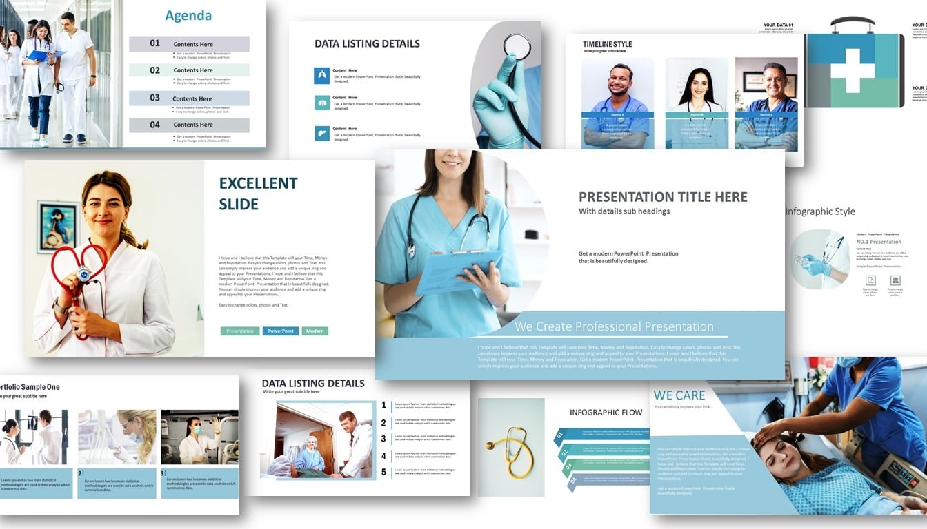 Clinical case - Medical / Health Care powerpoint Template