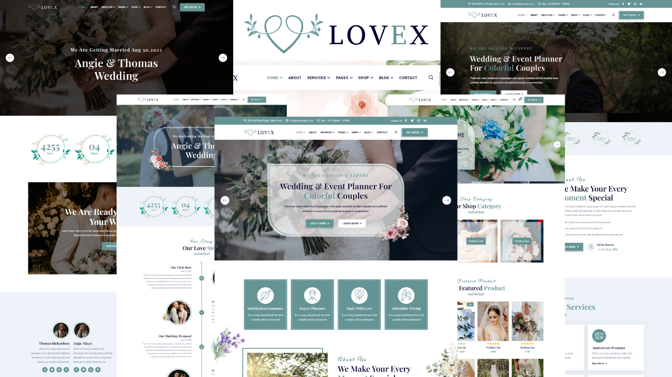 Lovex - Wedding And Wedding Planner HTML5 Template