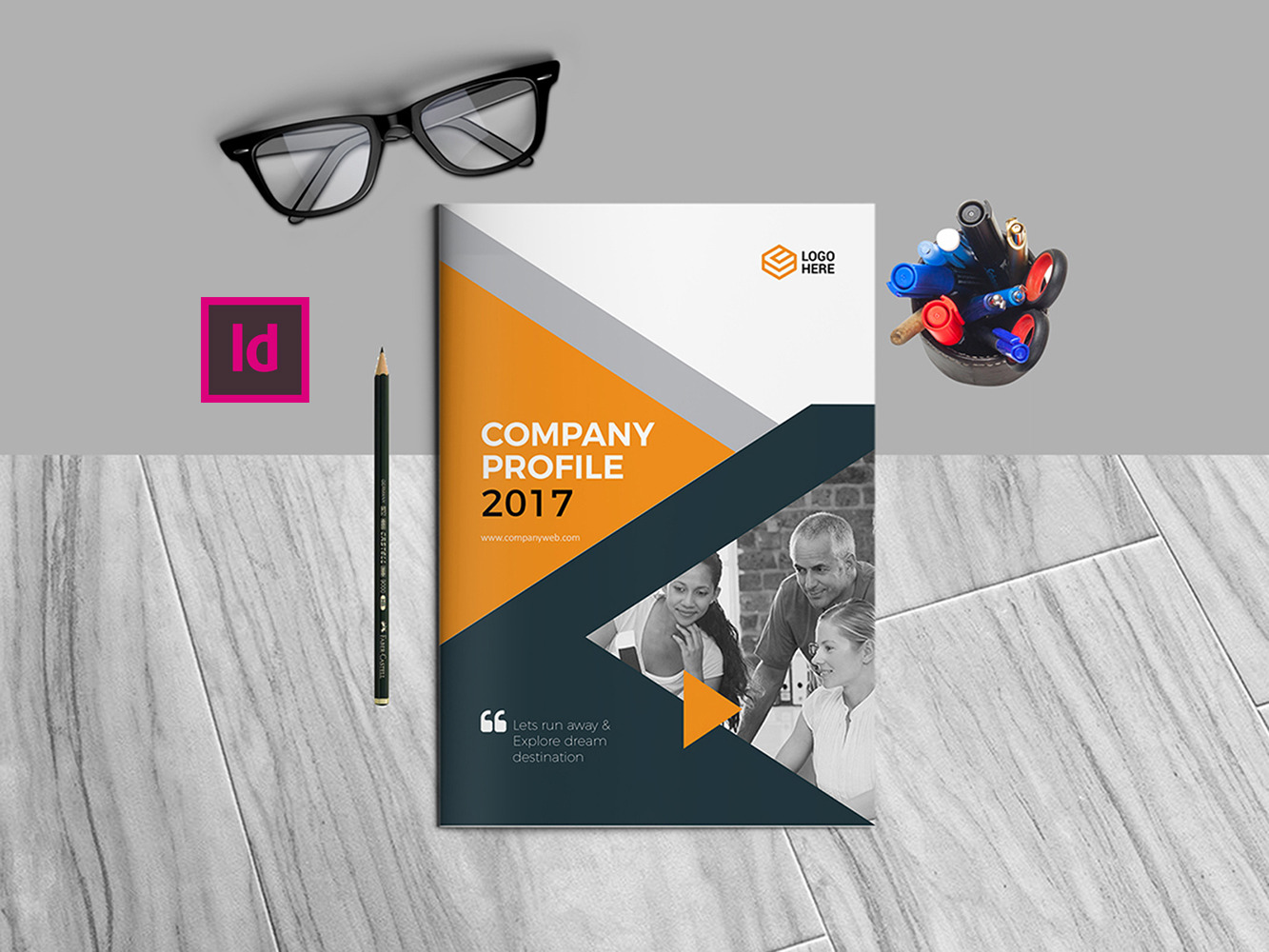 Modern Corporate Business Profile Template - TemplateMonster