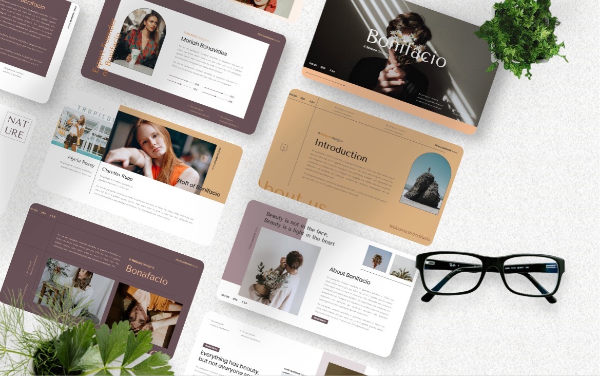 Bonifacio - Aesthetic Powerpoint Template - TemplateMonster