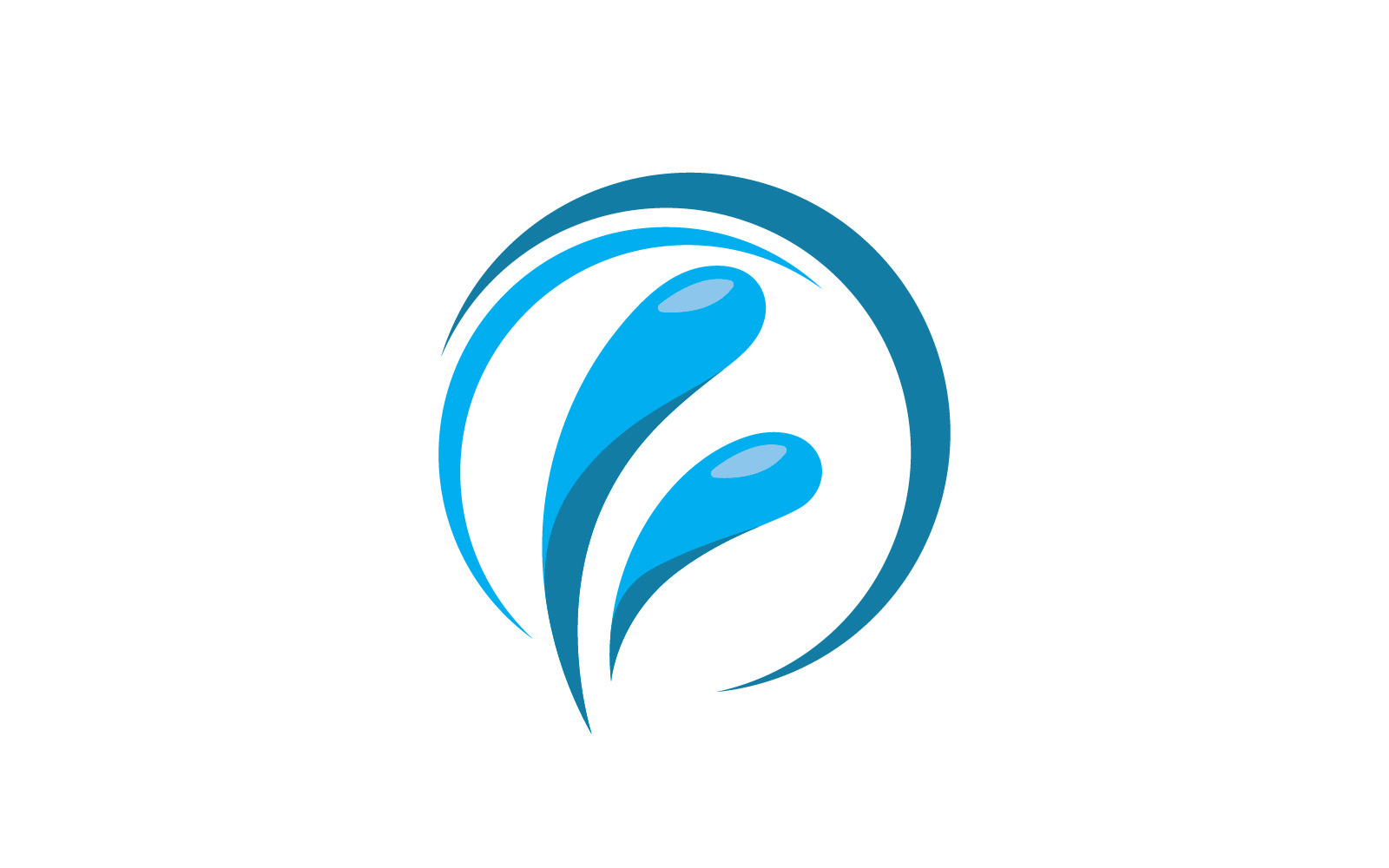 Water Splash logo template. Vector illustration. V2