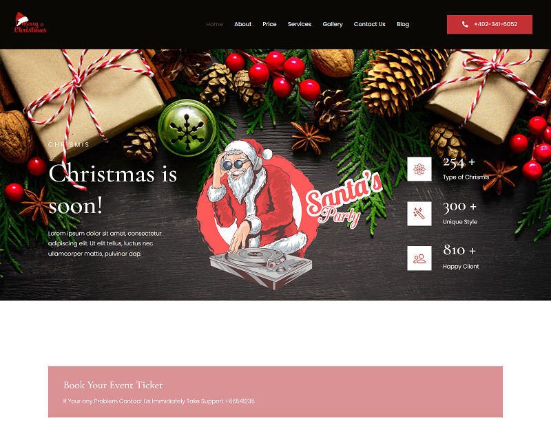 Christmas Landing Wordpress Elementor Templates