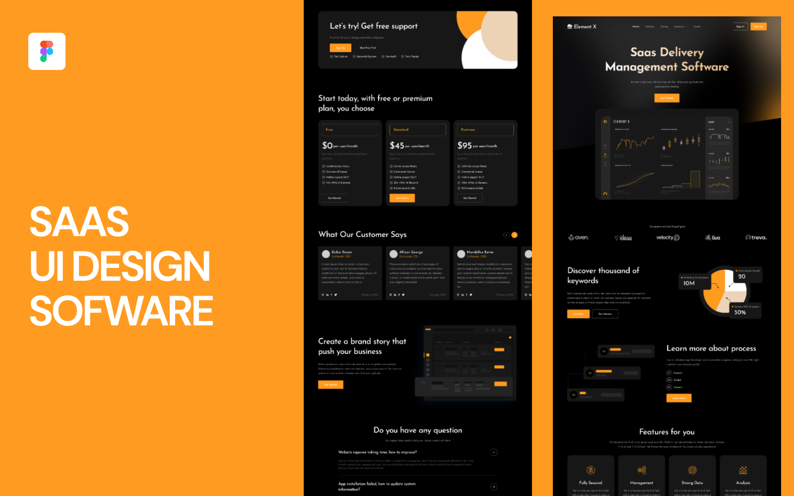 Saas UI Design Software Template #280110 - TemplateMonster