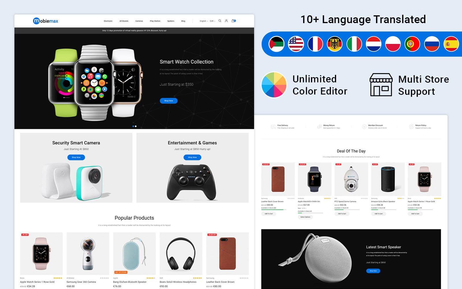 Mobiemax - Mobile, Gadgets and Electronics Store PrestaShop Responsive ...