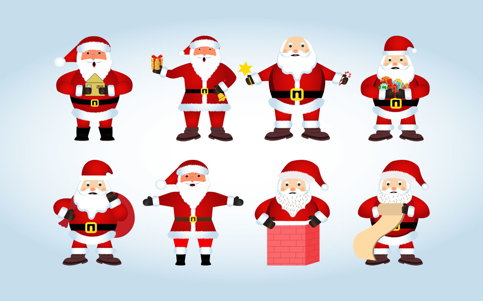 Santa Claus Vector Design bundle #280610 - TemplateMonster