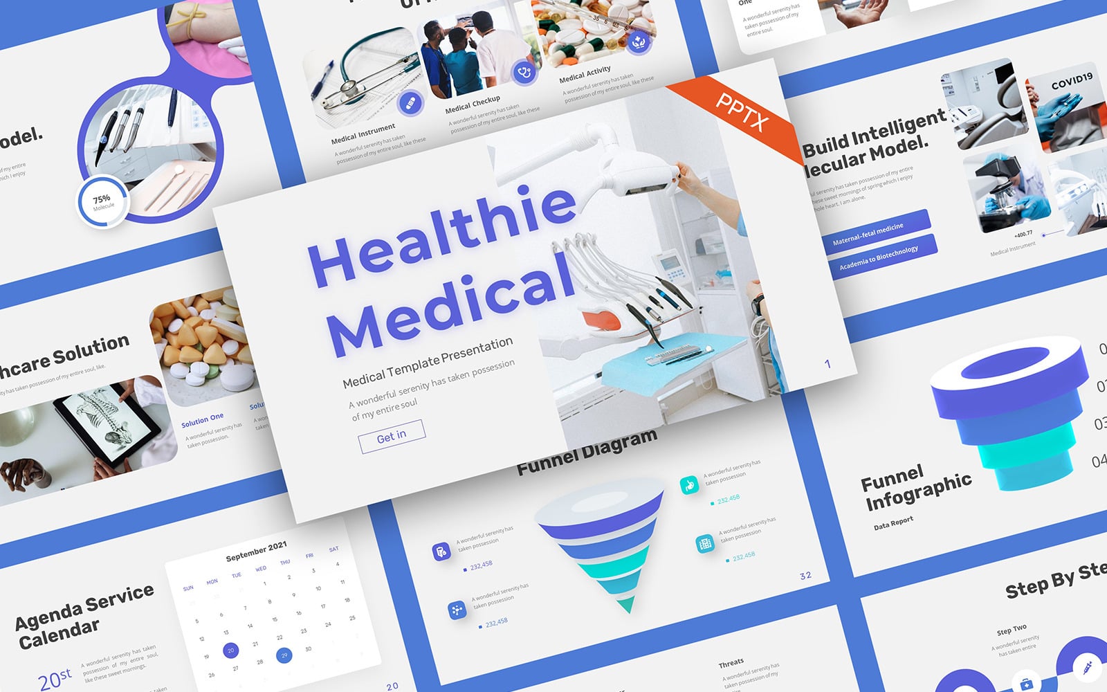 Healthie Modern Medical PowerPoint Template - TemplateMonster