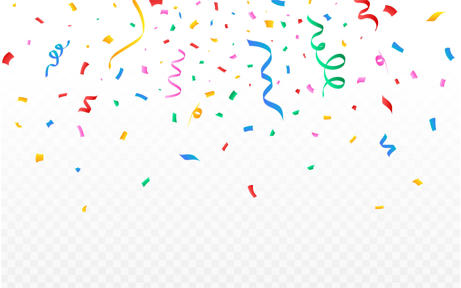 Colorful Confetti Falling Background - TemplateMonster
