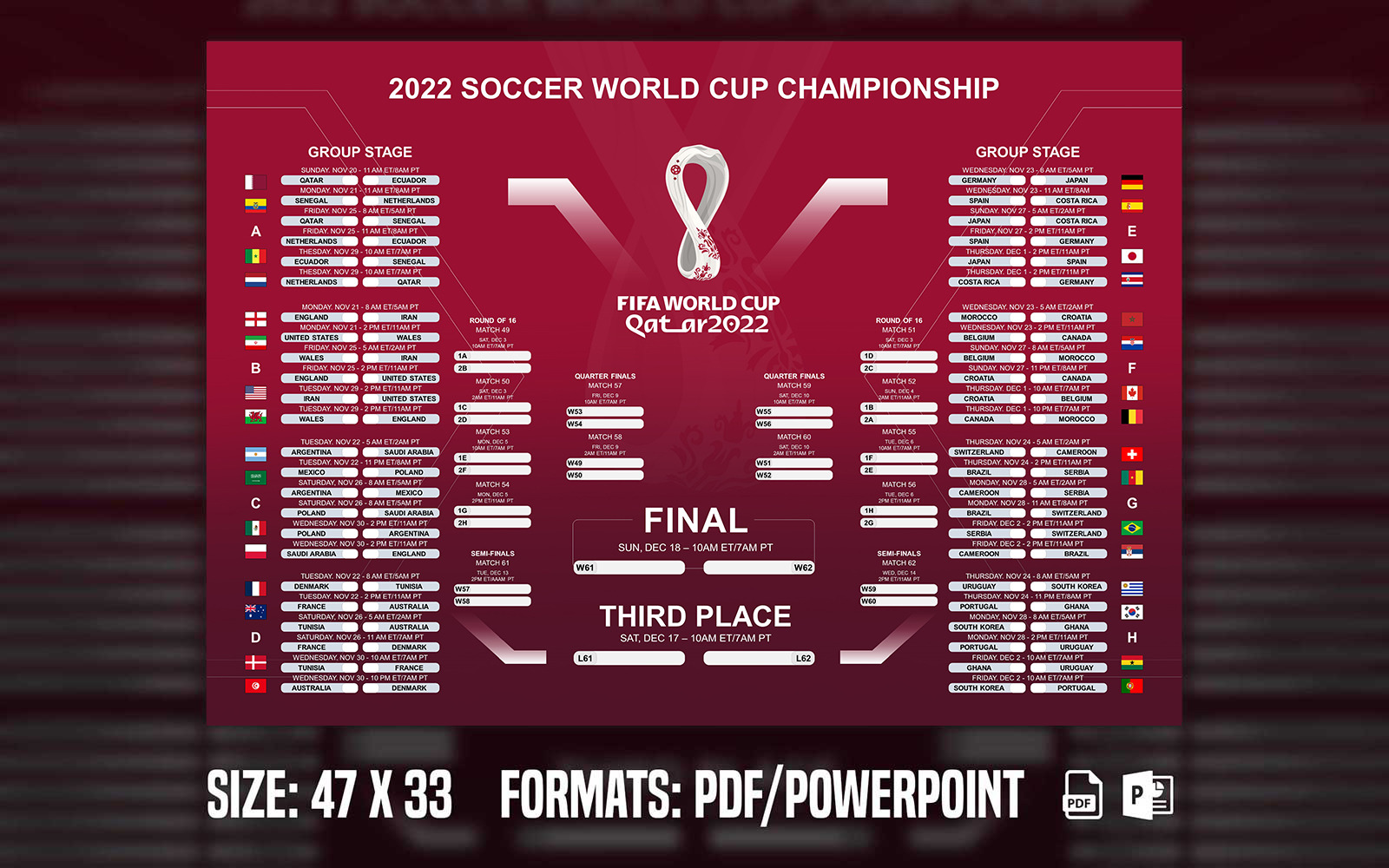 Fifa World Cup 2022 Schedule #282829 - TemplateMonster