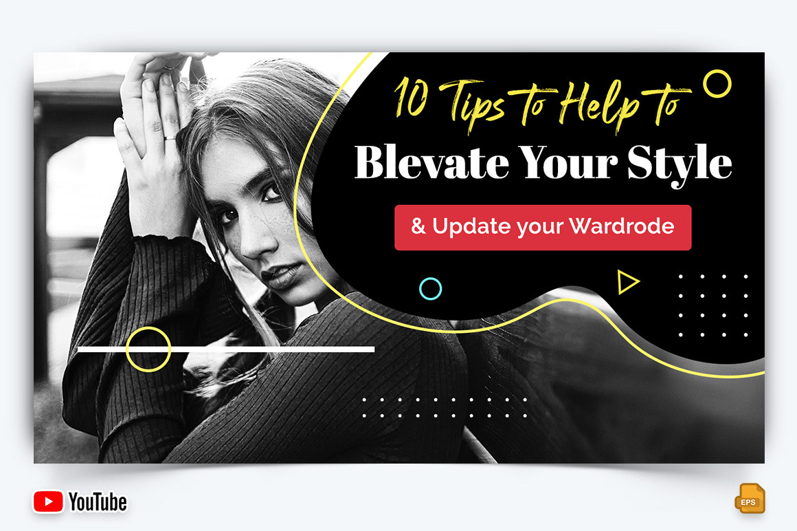 Fashion YouTube Thumbnail Design -019 - TemplateMonster
