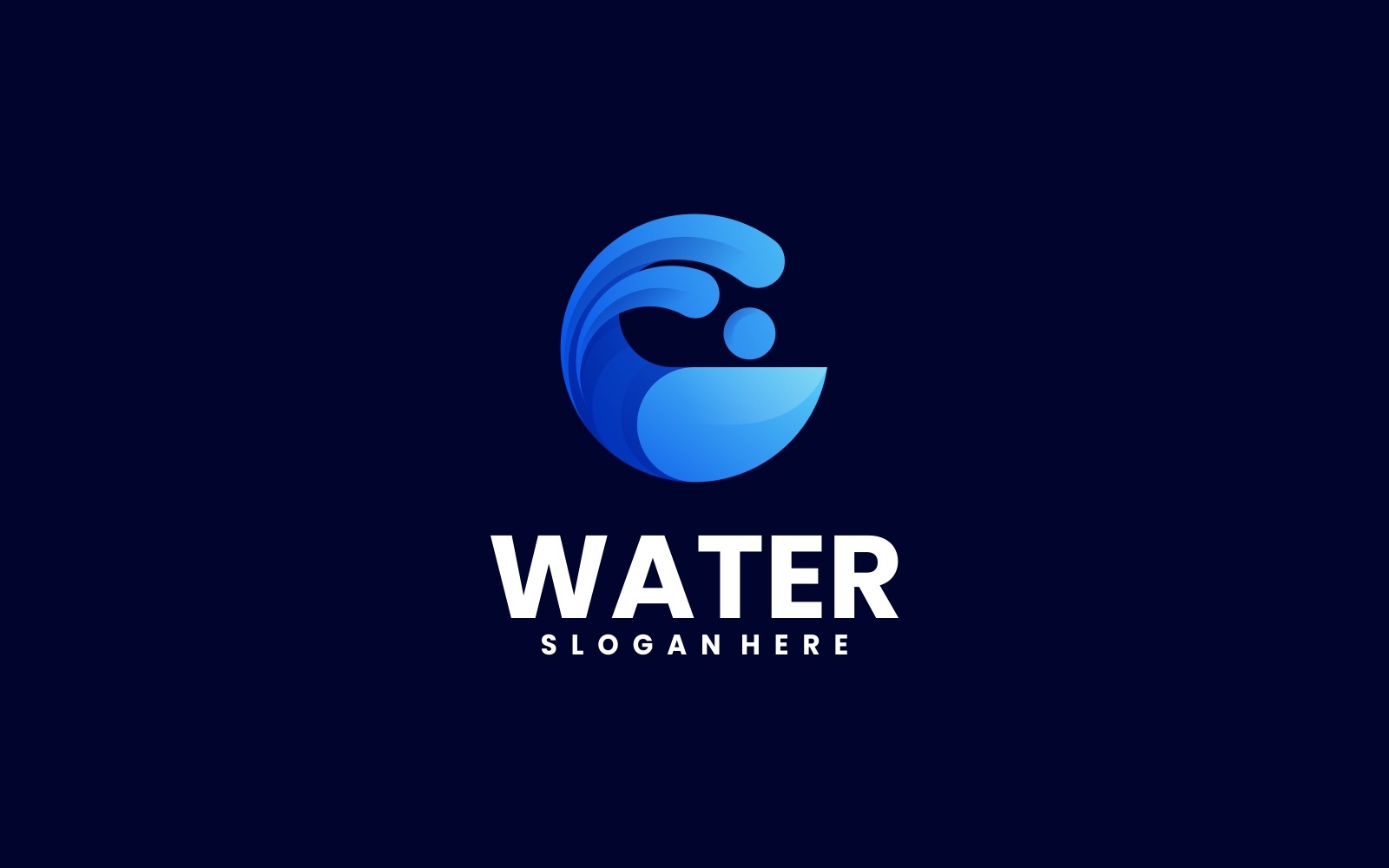Water Gradient Logo Style Vol.3 #284680 - TemplateMonster