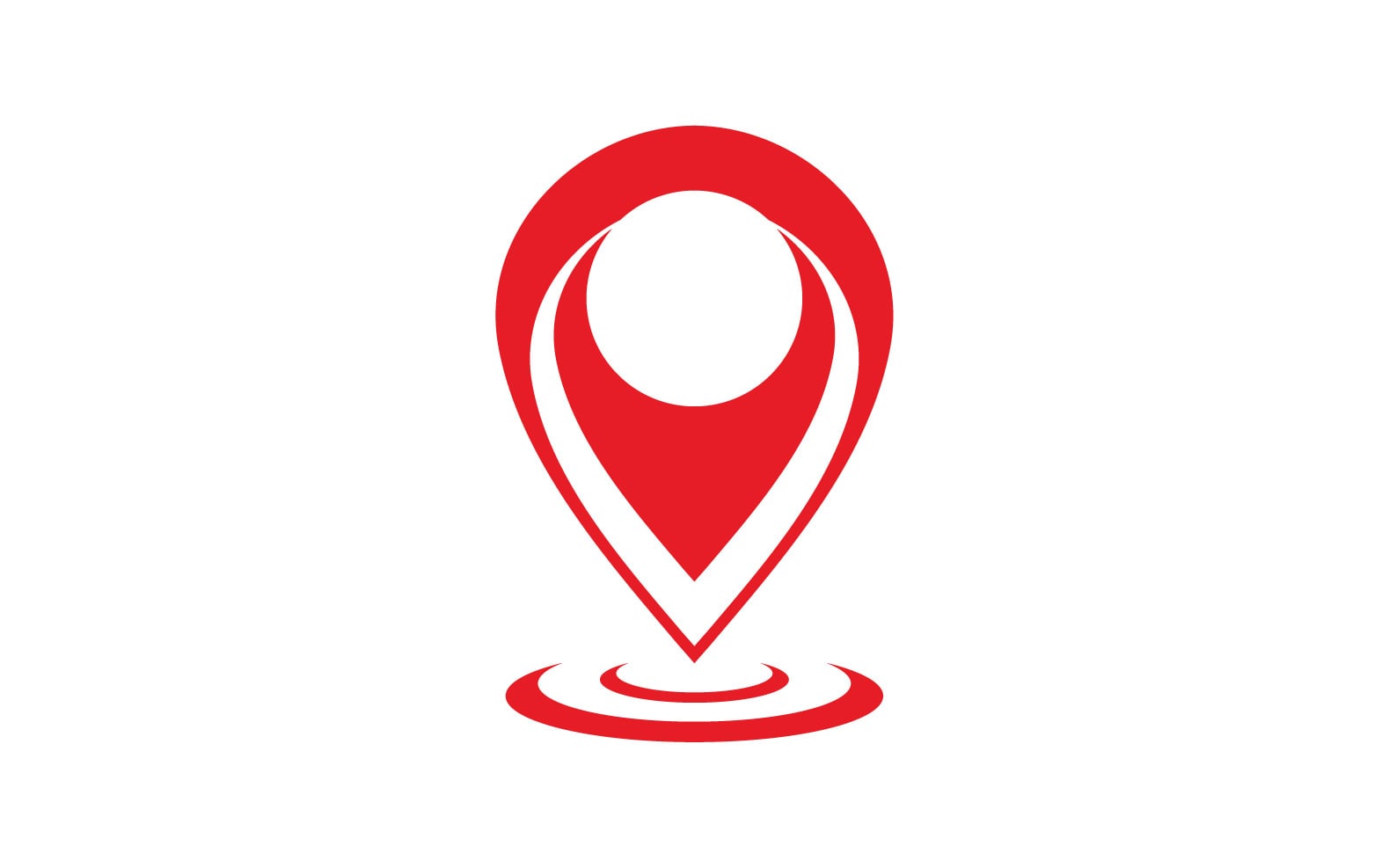 Icône de point de localisation Illustration vectorielle V17