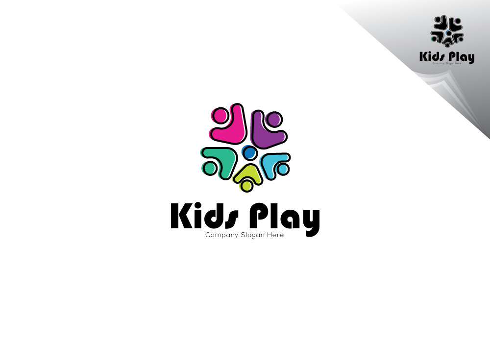 Minimal Kids Play Logo Template #284996 - TemplateMonster