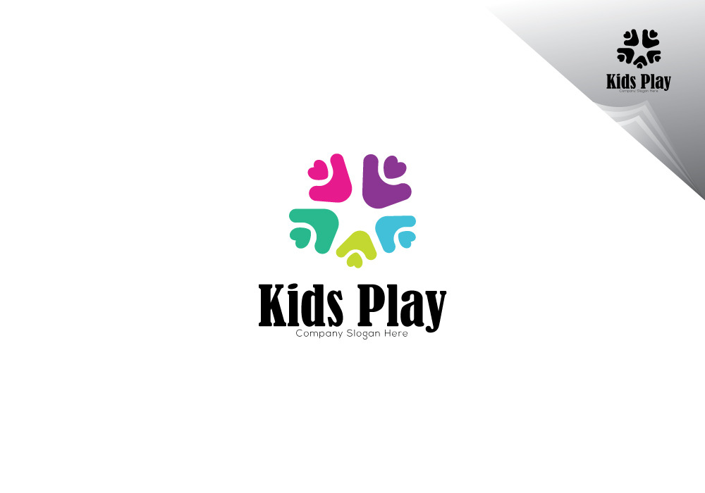 Modern Kids Play Logo Template #284999 - TemplateMonster