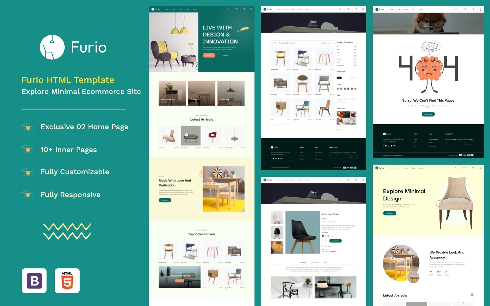 Furio furniture store Html Template #285453 - TemplateMonster