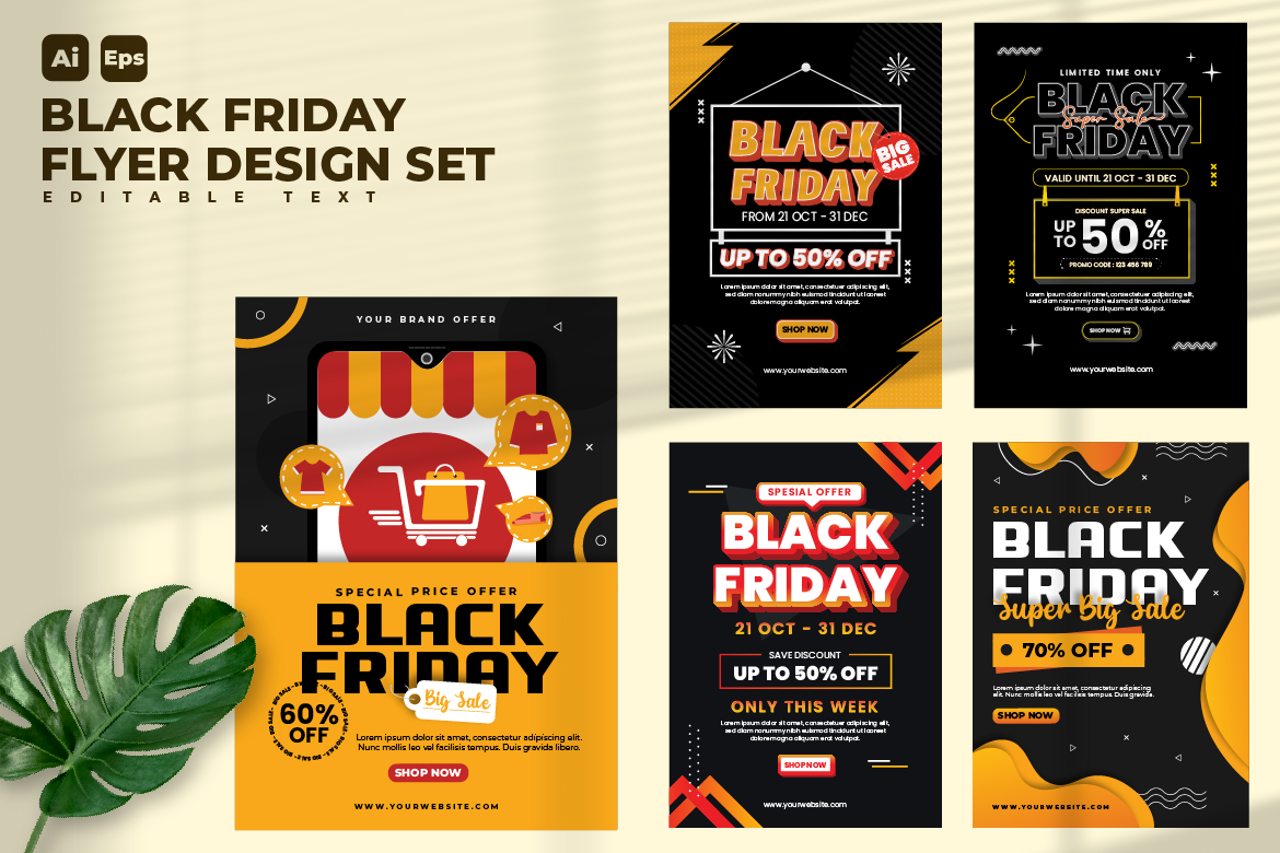 Black Friday Flyer Design Template V3 - TemplateMonster