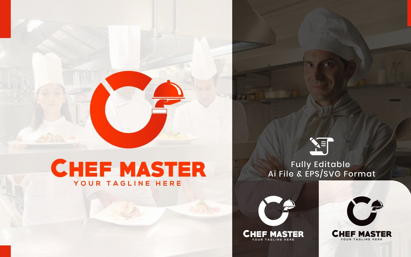Chef Master Brand Logo Template #286306 - TemplateMonster