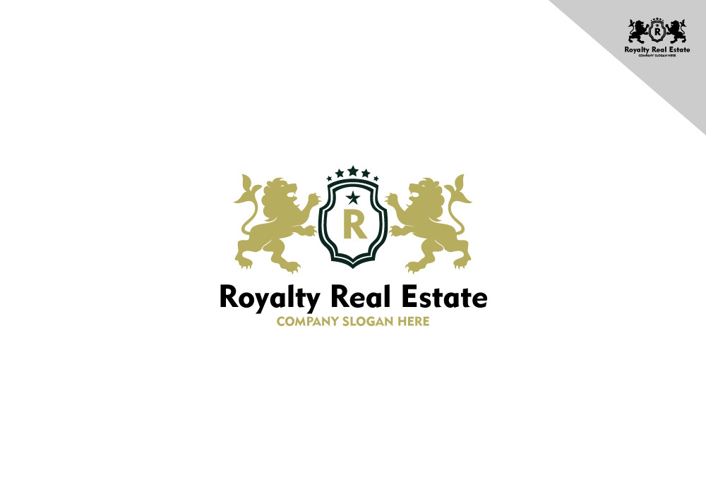 Royalty Real Estate Logo Template #288046 - TemplateMonster