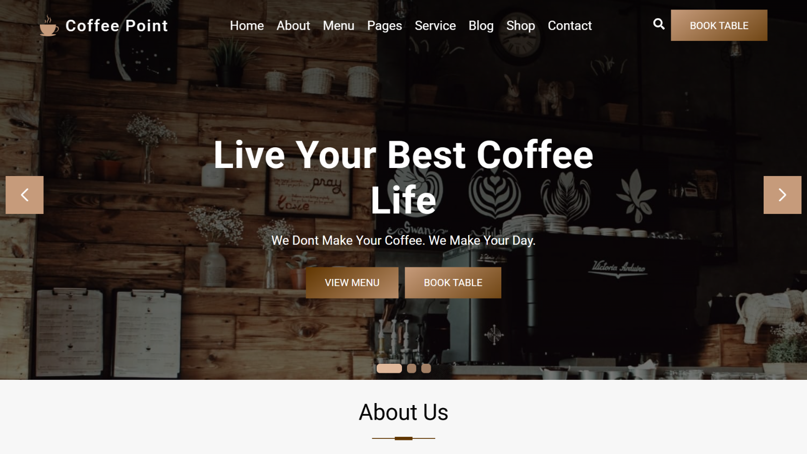 Coffee Point - Coffee Shop React Website Template